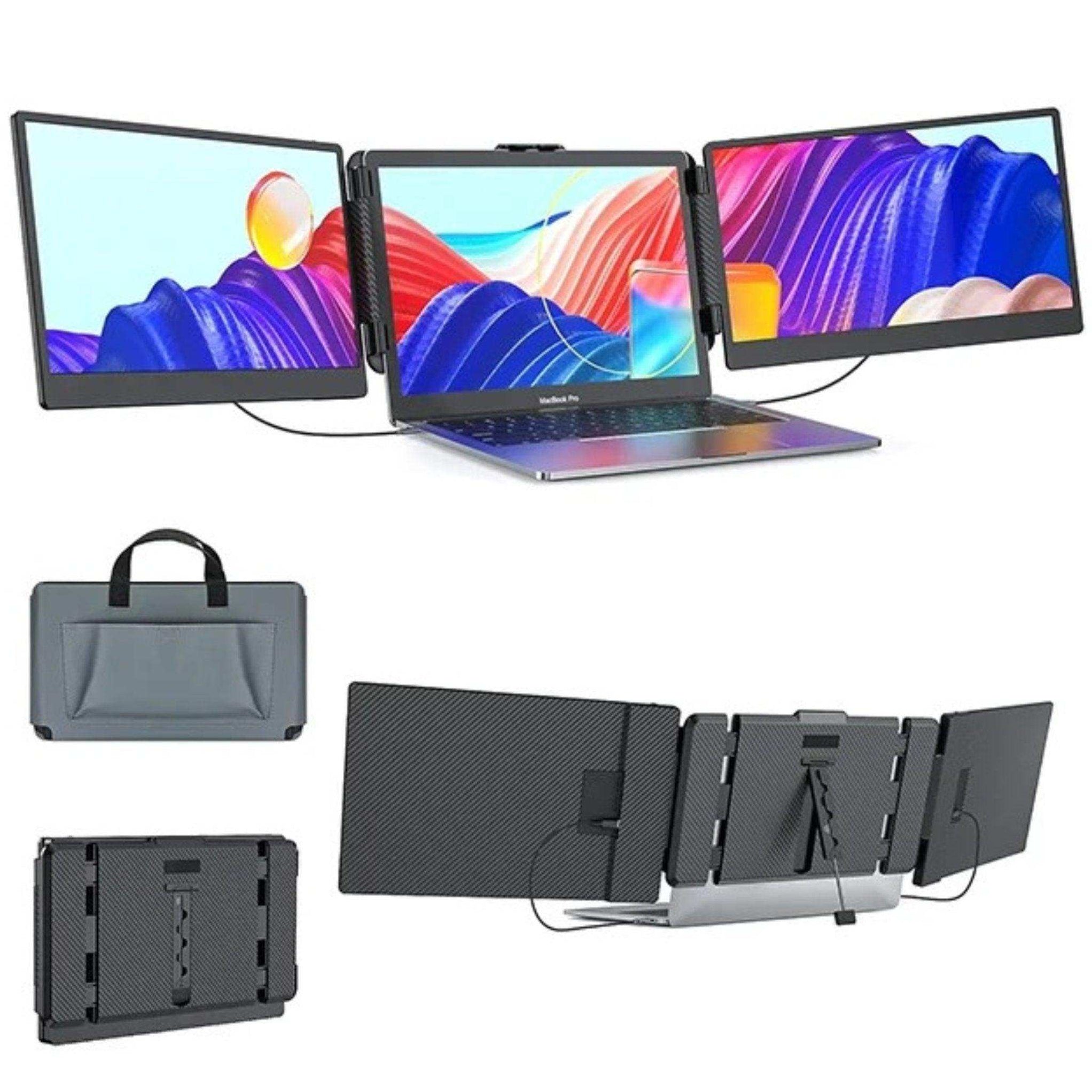 TUTT S2 Portable Laptop Monitor Triple Extender 14” with H5 HD Cable